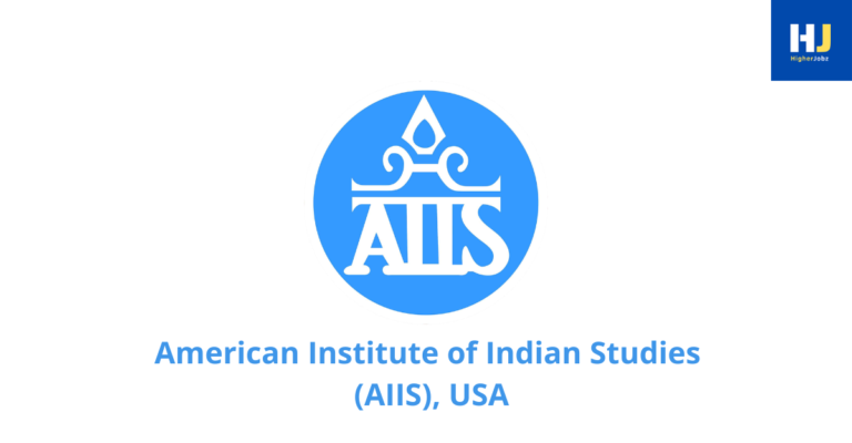 AIIS Fellowships 2025 for Indian Studies Research | HigherJobz
